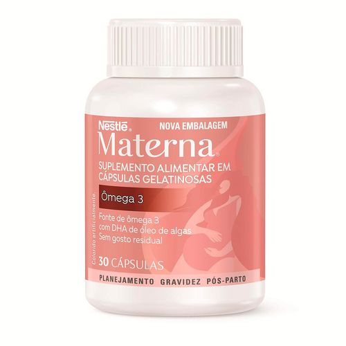 Suplemento Alimentar Adulto Materna Ômega 3 30 Unidades - Drogaria Sao ...
