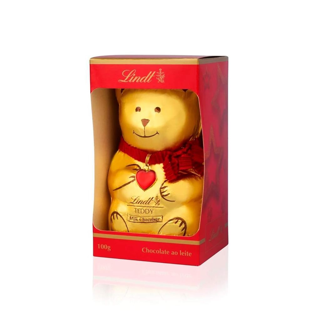 Chocolate Natal Lindt Teddy Bear ao Leite 100g - Drogaria Sao Paulo