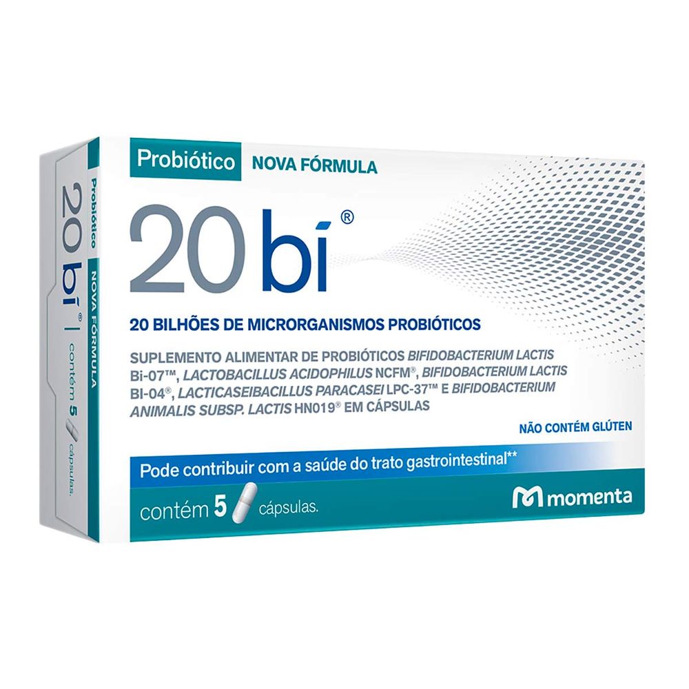 Probiótico 20 Bi Eurofarma 5 Cápsulas - Drogaria Sao Paulo