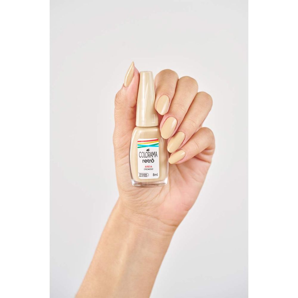 Esmalte Cremoso Colorama Retro Areia 8ml - Drogaria Sao Paulo