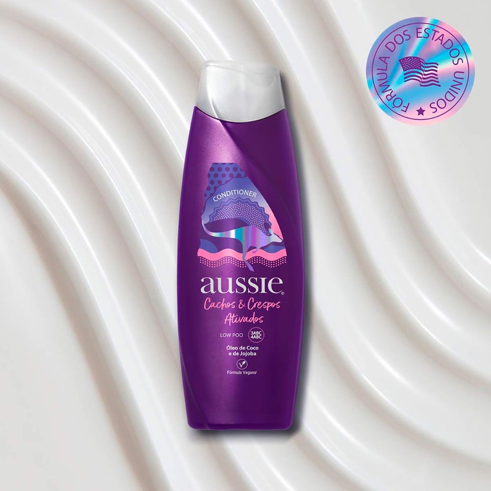 Condicionador Aussie Cachos e Crespos Ativados Hidratação e Definição ...