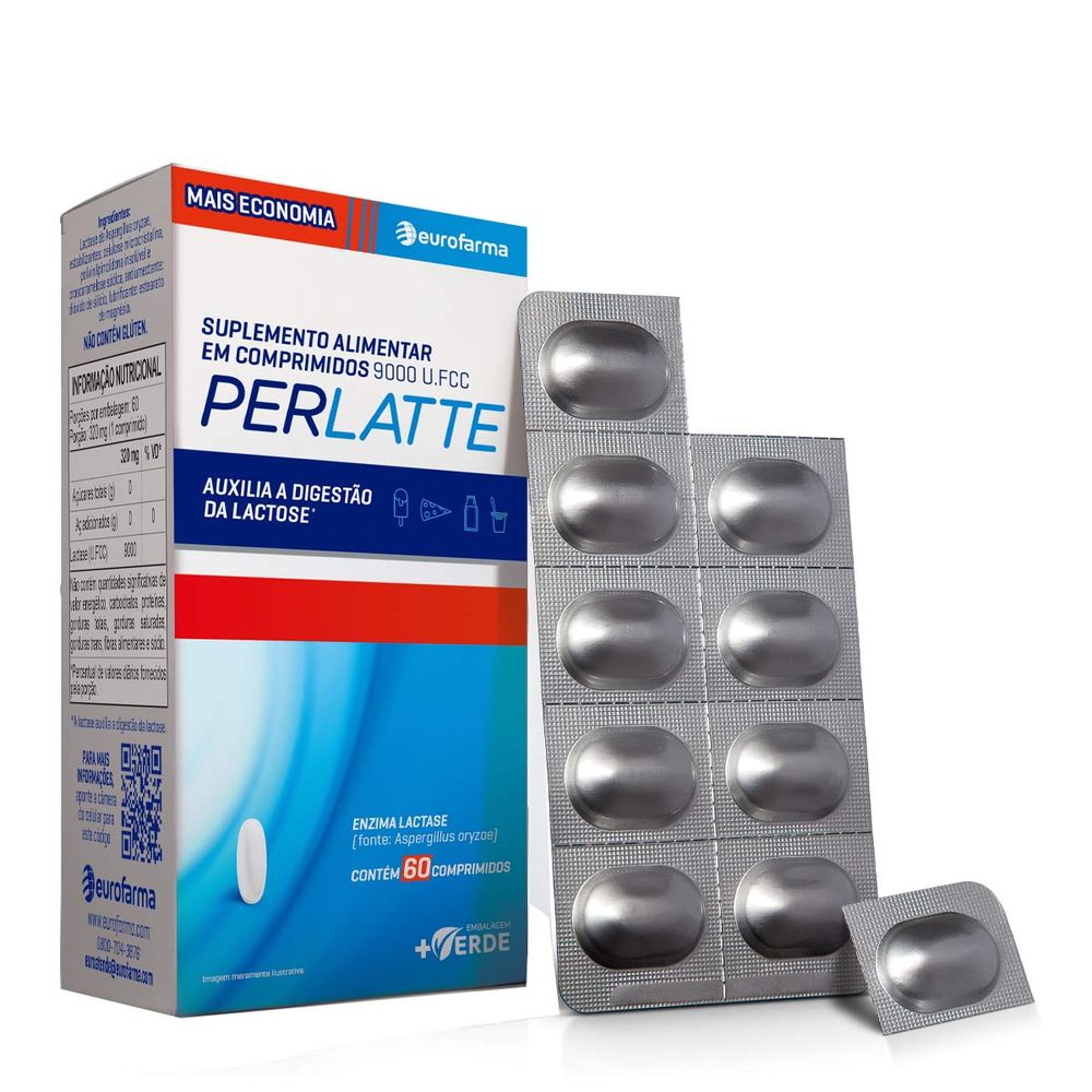 Perlatte 9.000FCC Eurofarma 60 Comprimidos - Drogaria Sao Paulo
