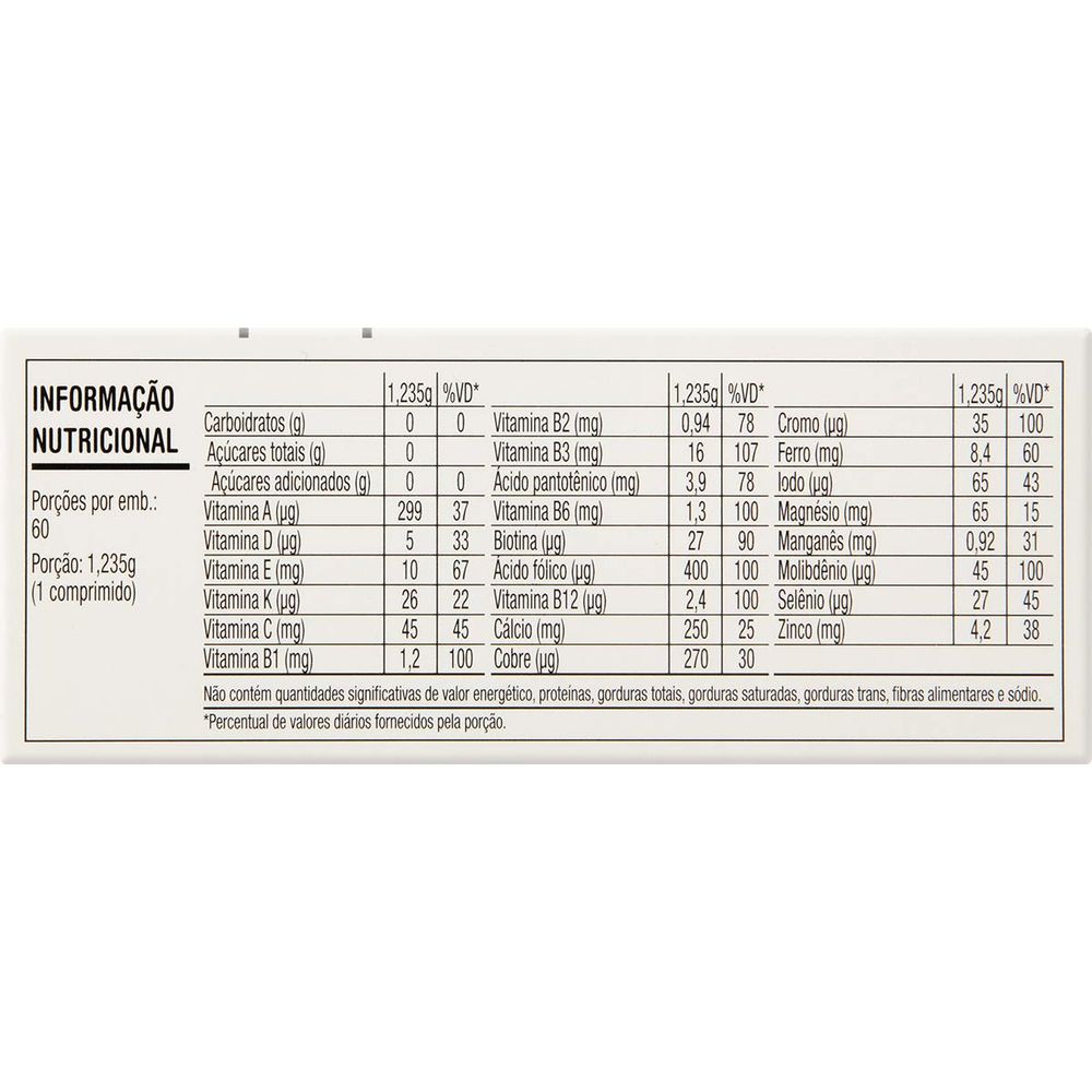 Suplemento Alimentar Redoxon A-Z Todo Dia 60 Comprimidos Revestidos ...