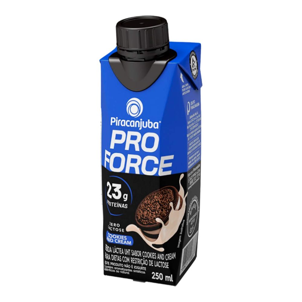 Bebida Proteica Piracanjuba Pro Force Cookies And Cream Zero Lactose ...