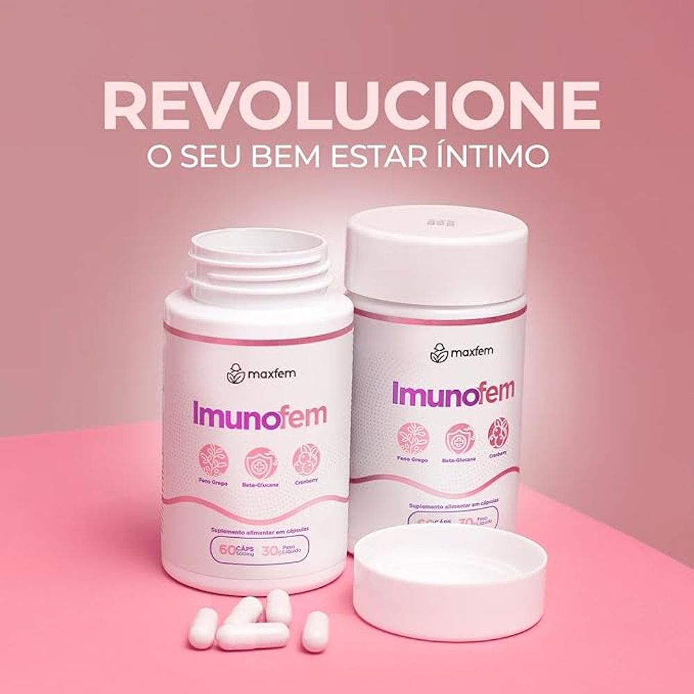 Imunofem, Suplemento Natural para Saúde Íntima Feminina, Tratamento ...
