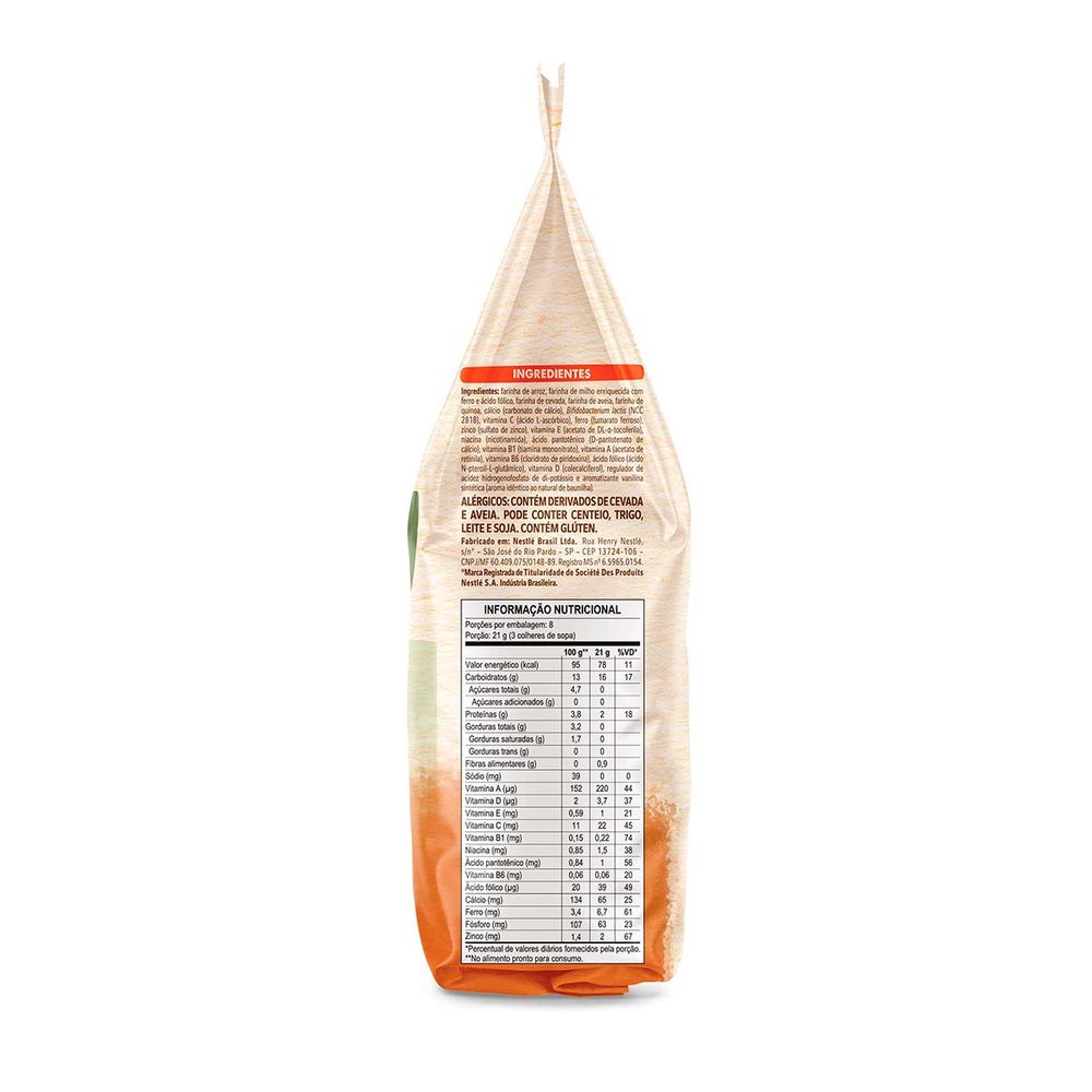 Cereal Infantil Mucilon Seleção da Natureza 5 Cereais com Quinoa 180g ...
