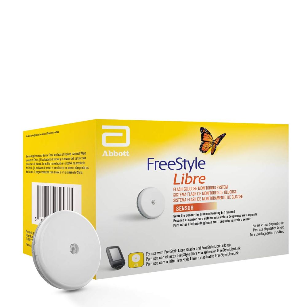 Sensor Para Monitoramento De Glicose Freestyle Libre Digital 1 Unidade ...