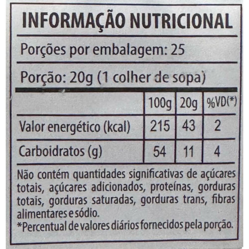 2x Goma De Tapioca Fit Hidratada- Vovó Alzira- 500g - Drogaria Sao Paulo