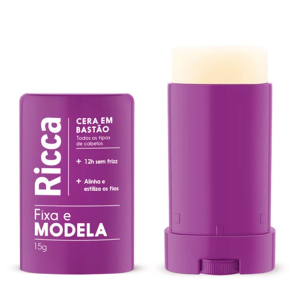 Cera Modeladora para Cabelo Ricca 15g Bastao - Drogaria Sao Paulo