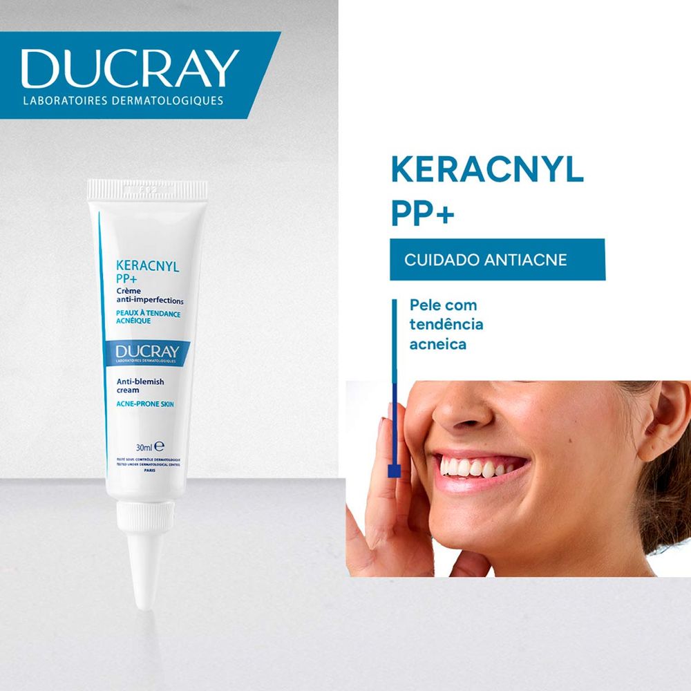 Creme Ducray Keracnyl Pp+ Cuidado Antiacne 30ml - Drogaria Sao Paulo