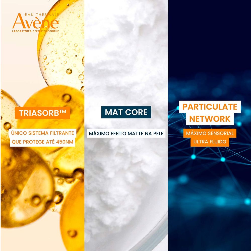 Protetor Solar Facial Avène FPS 50 Mat Perfect Sem Cor 40g Ultra Fluido ...