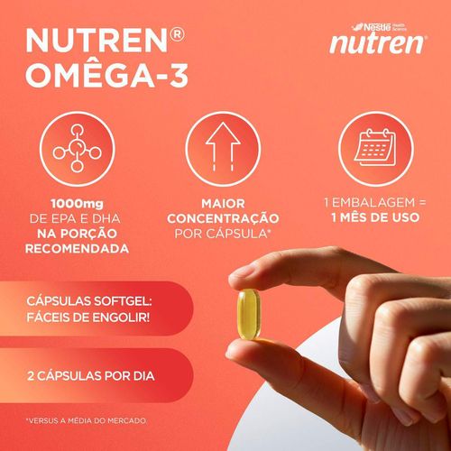 Suplemento Alimentar Nutren Ômega 3 60 Cápsulas - Drogaria Sao Paulo