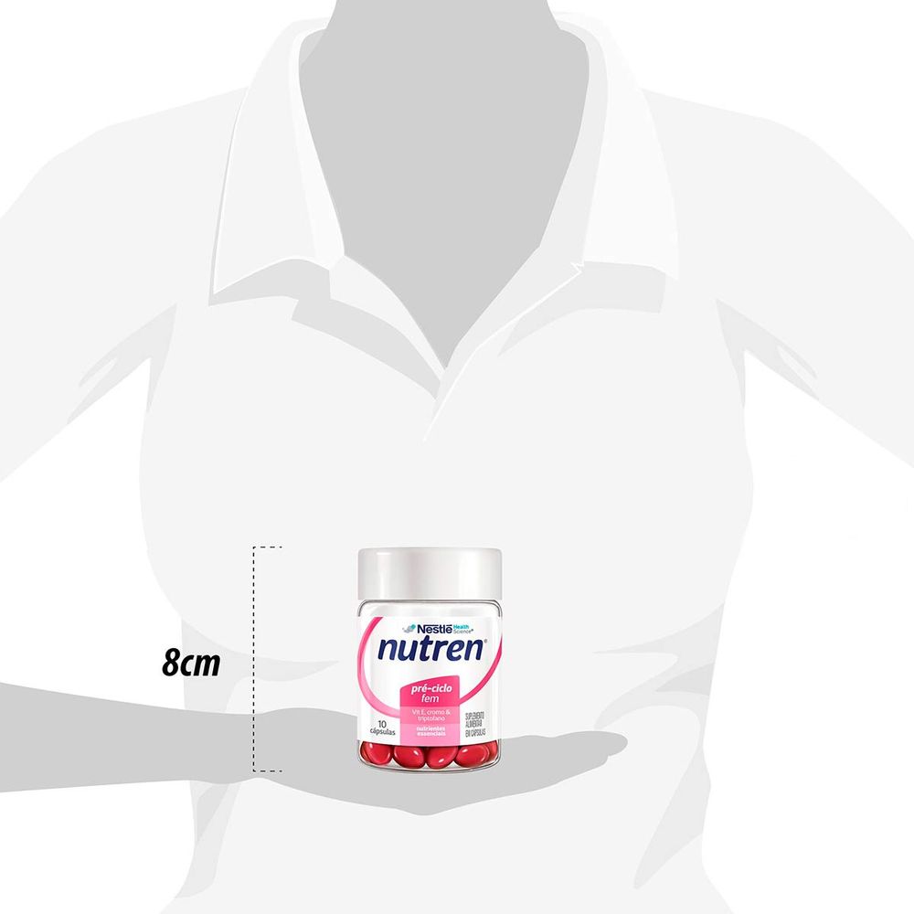 Suplemento Alimentar Nutren Triptofano Pré-Ciclo FEM 10 Cápsulas ...
