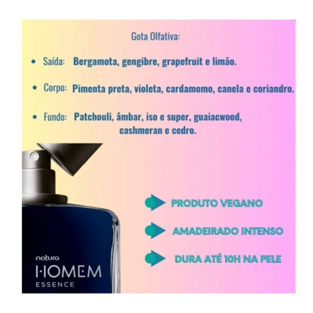 Natura Homem Essence Deo Parfum Masculino 100ml - Drogaria Sao Paulo