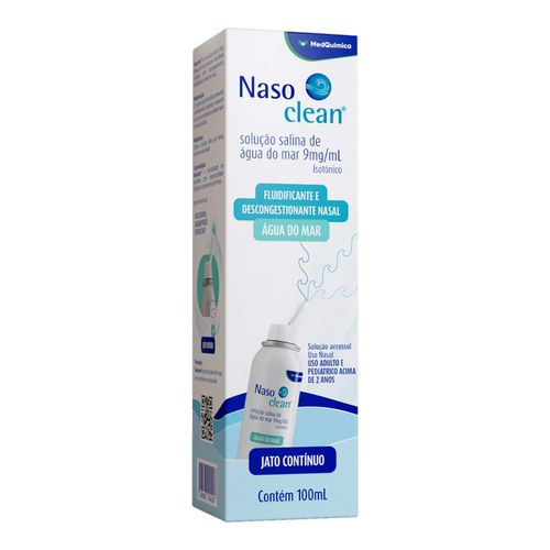 Descongestionante e Fluidificante Nasal Nasoclean 9mg/ml 100ml Solução ...