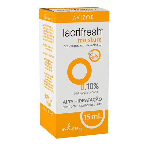 Colírio Lacrifresh Moisture 0,10% 15ml - Drogaria Sao Paulo