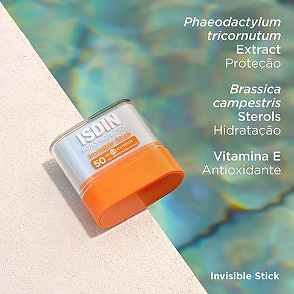 Protetor Solar Facial em bastão ISDIN FPS 50 Invisible 10g Stick ...