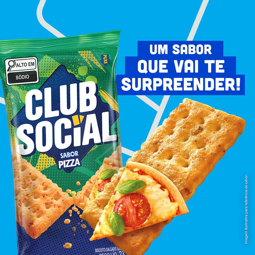 Biscoito Salgado Club Social Pizza 144g - Drogaria Sao Paulo