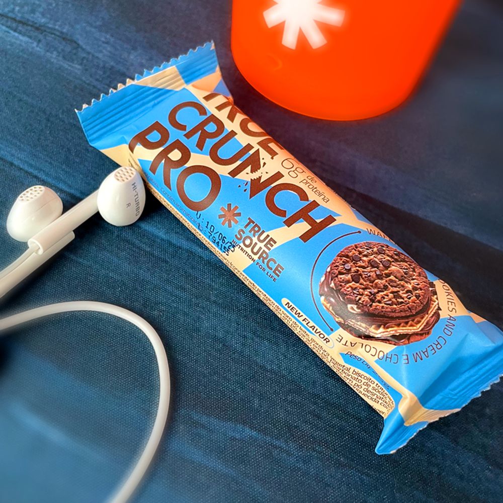 Wafer Proteico True Crunch Pro Cookies And Cream 25g True Source 12 ...