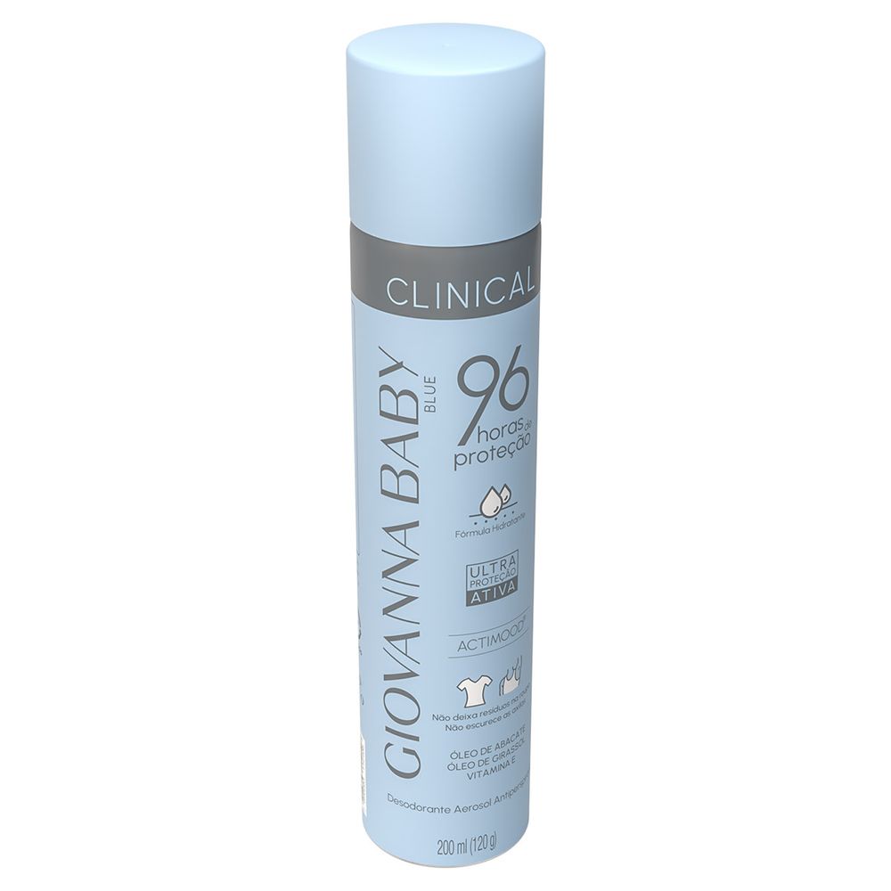 Desodorante Giovanna Baby Clinical Blue 200ml Aerossol - Drogaria Sao Paulo