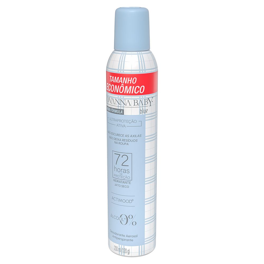 Desodorante Giovanna Baby Blue 200ml Aerossol Jato Seco - Drogaria Sao ...