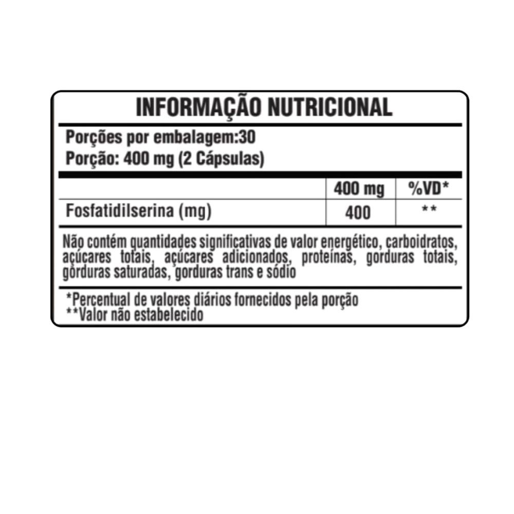 FOSFATIDILSERINA 400MG 60 CAPS SUNFOOD EVOLUTION - Drogaria Sao Paulo