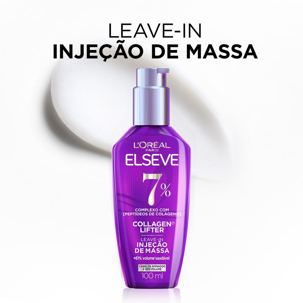 Sérum Capilar Elseve Collagen Lifter Injeção de Massa Aumenta o Volume ...