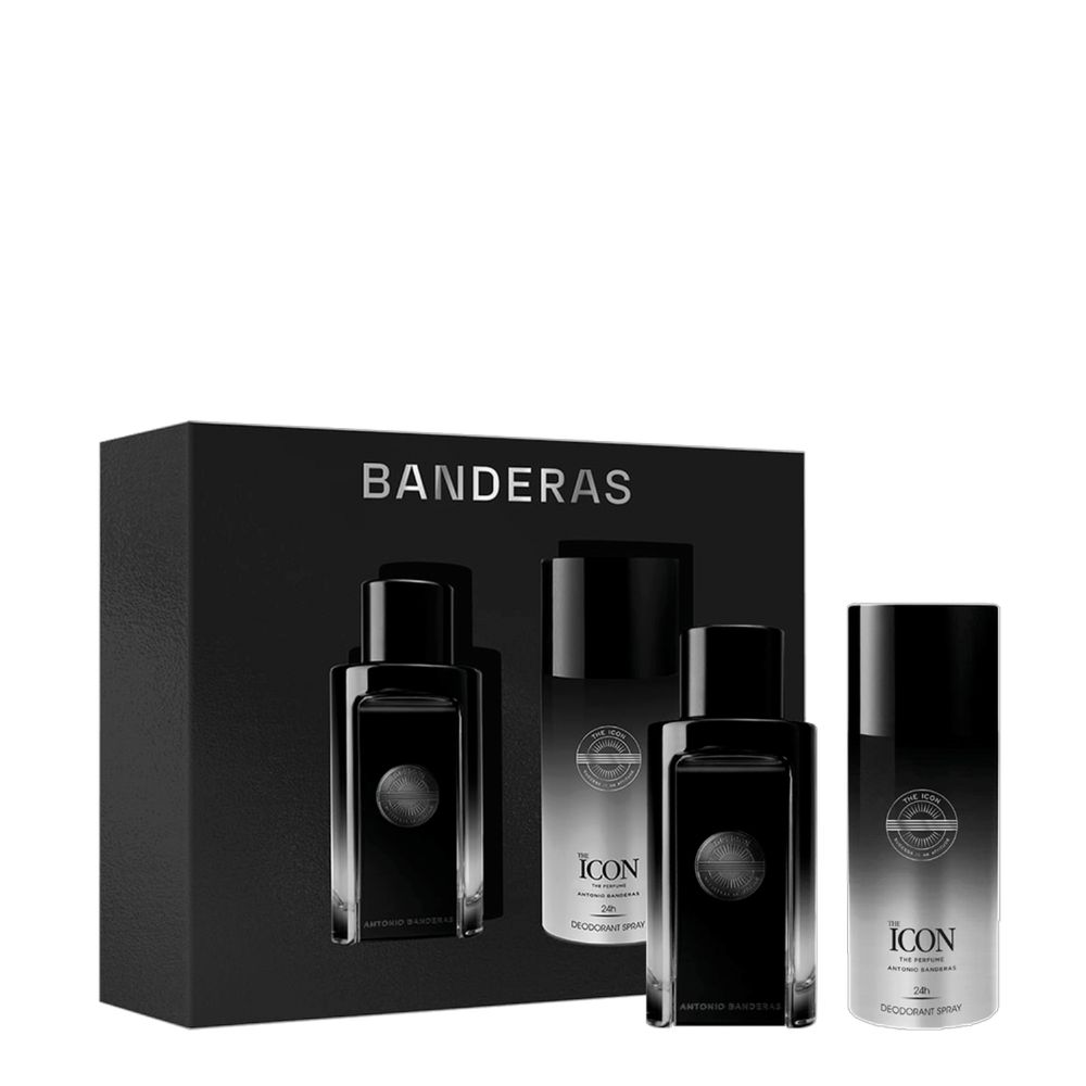 Kit Banderas The Icon Masculino - Edp 100ml + Deo 150ml - Drogaria Sao ...