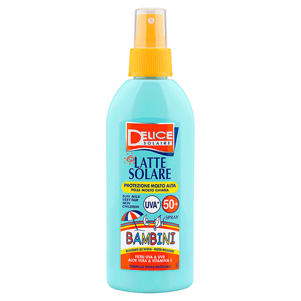 Delice Solaire Latte Solare Bambini Fps 50+ UVA - Protetor Solar Spray ...