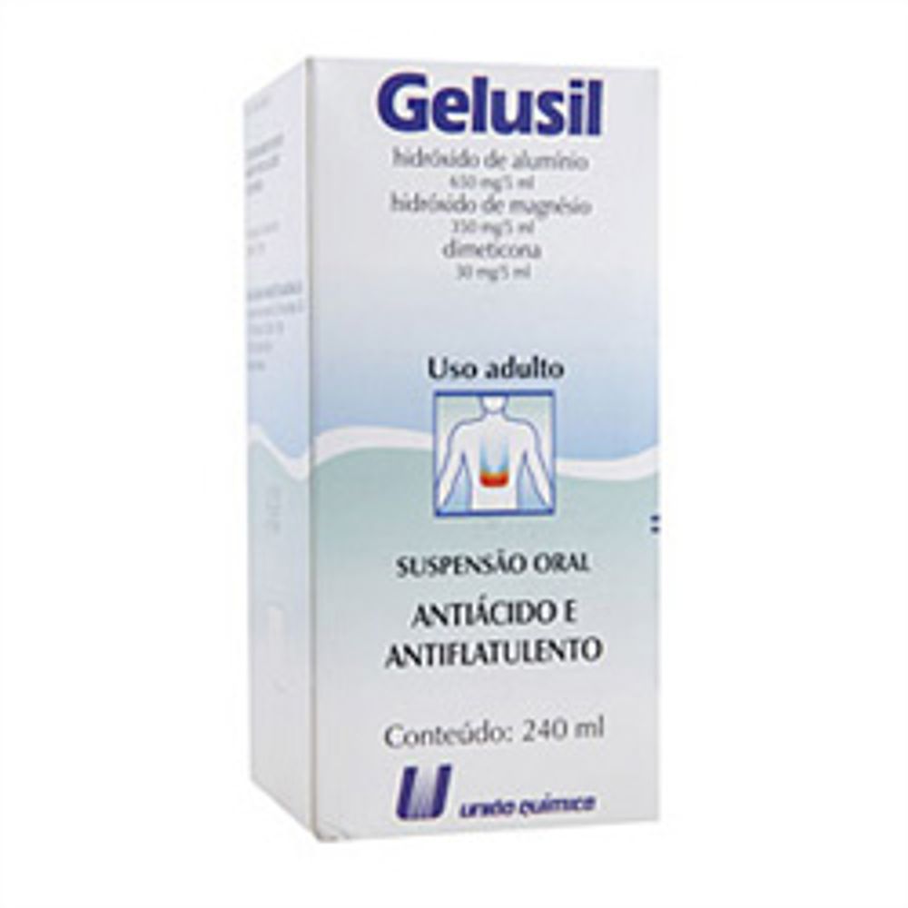 Gelusil Tradicional Líquido União Química 240ml - Drogaria Sao Paulo