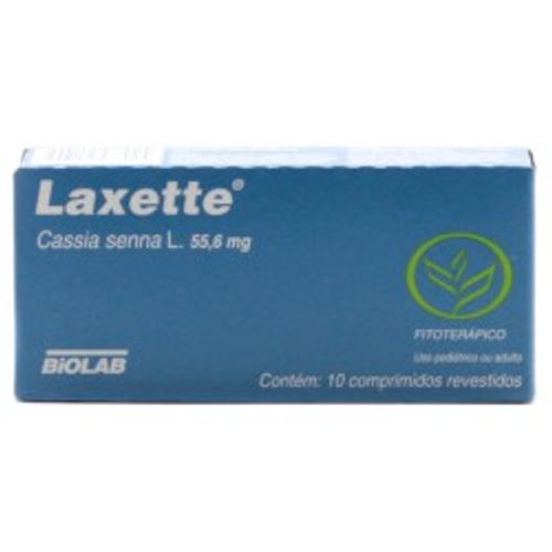 Laxette 55 6mg Avert 10 Comprimidos Revestidos - Drogaria Sao Paulo