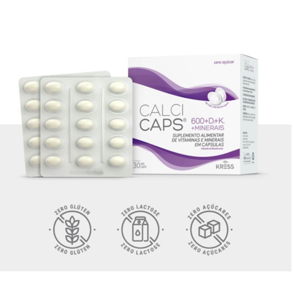 Calci Caps Suplemento Alimentar Kress 30cps - Drogaria Sao Paulo