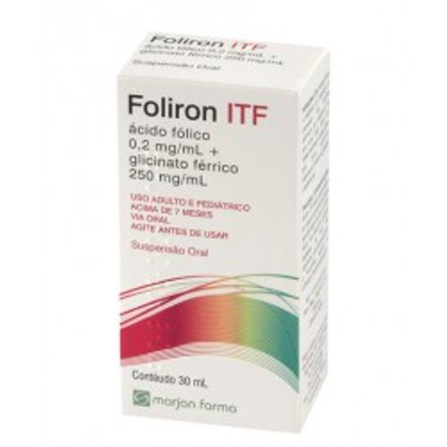 Foliron Itf 30ml Suspensão Oral - Drogaria Sao Paulo