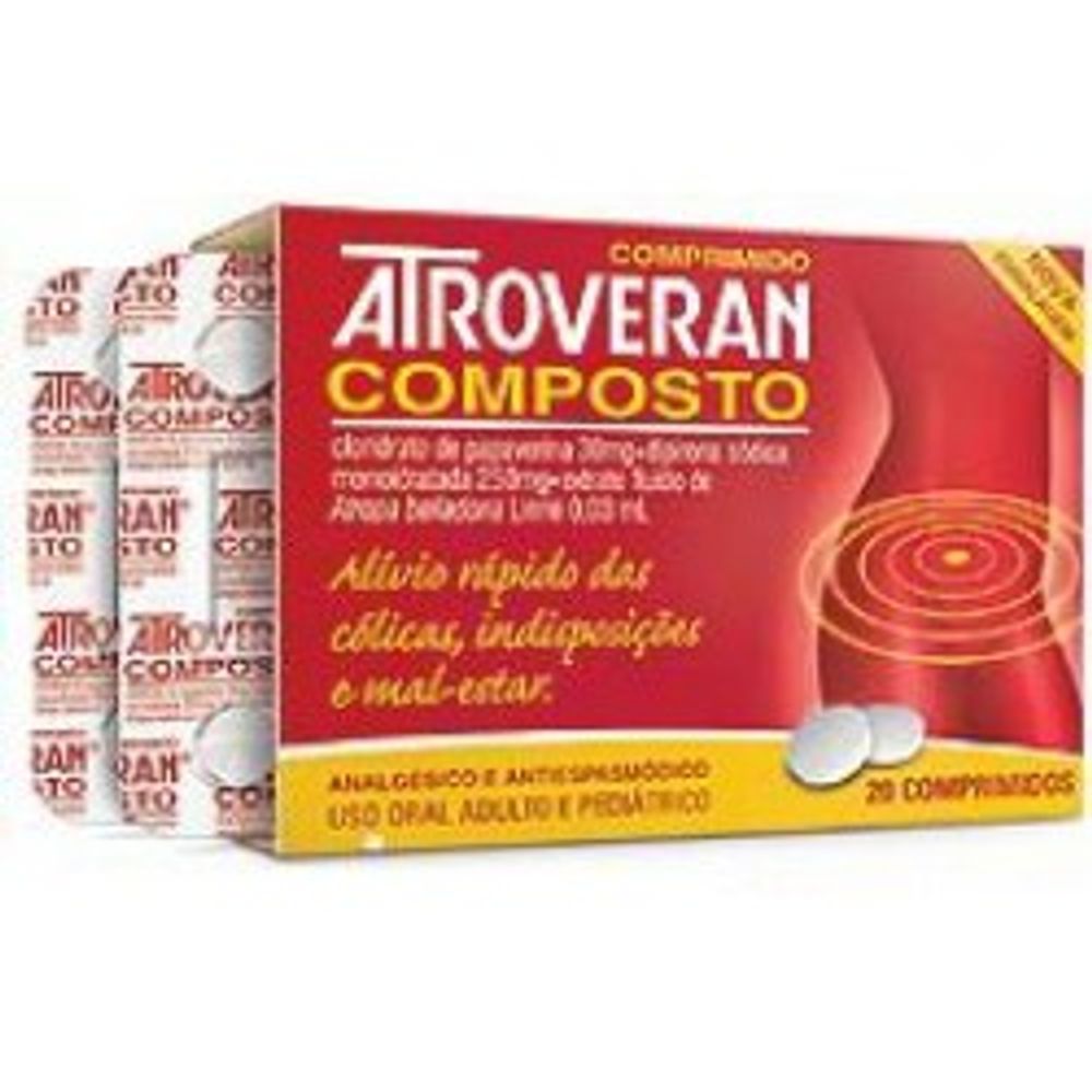 Atroveran Composto 20 comprimidos - Drogaria Sao Paulo