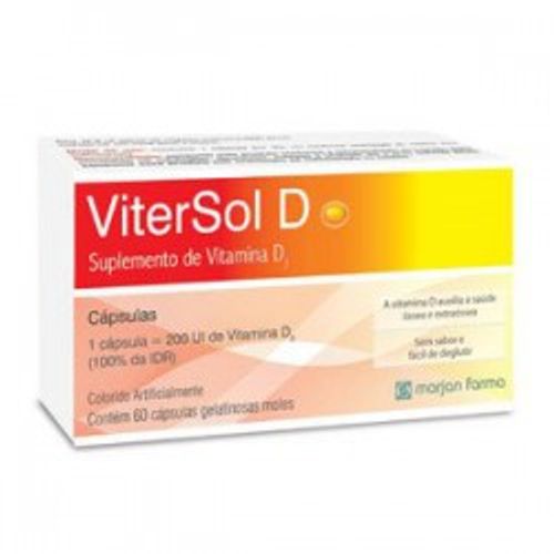Vitamina D ViterSol D Marjan 60 cápsulas - Drogaria Sao Paulo