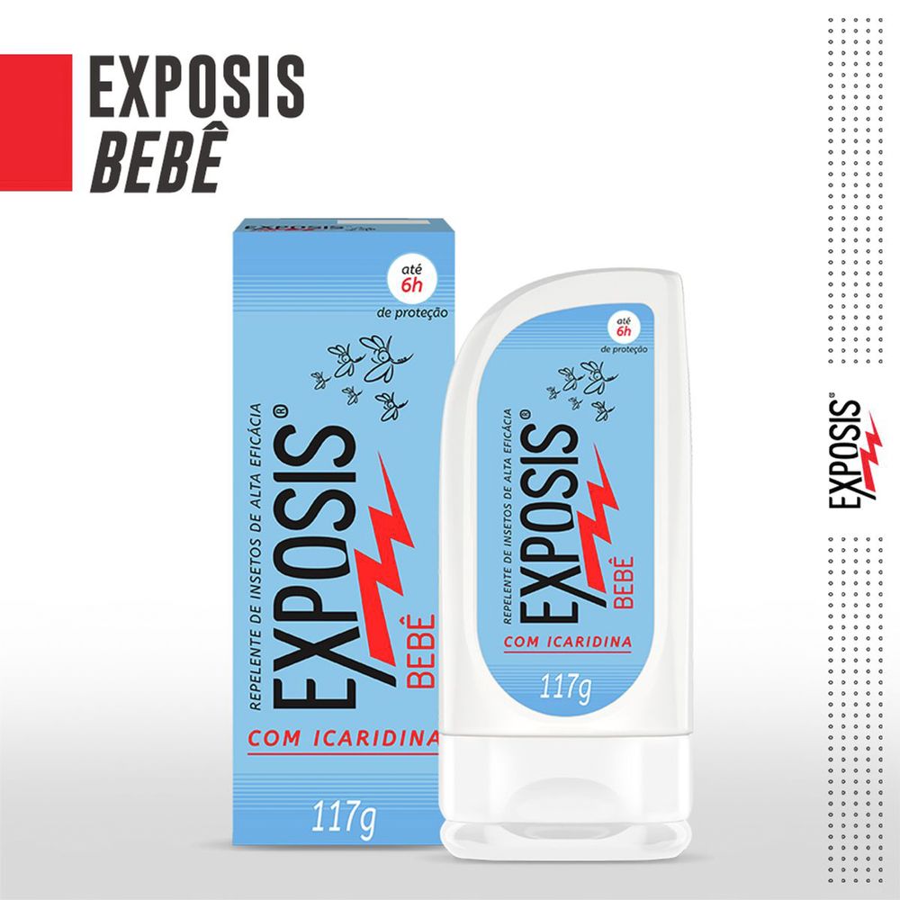 Repelente Exposis Bebê Gel 117ml - Drogaria Sao Paulo