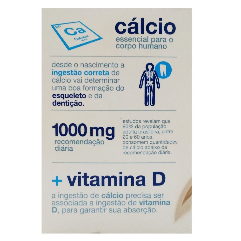 Inelatte Cálcio + Vitamina D Aché Caramelo 60 Tabletes - Drogaria Sao Paulo