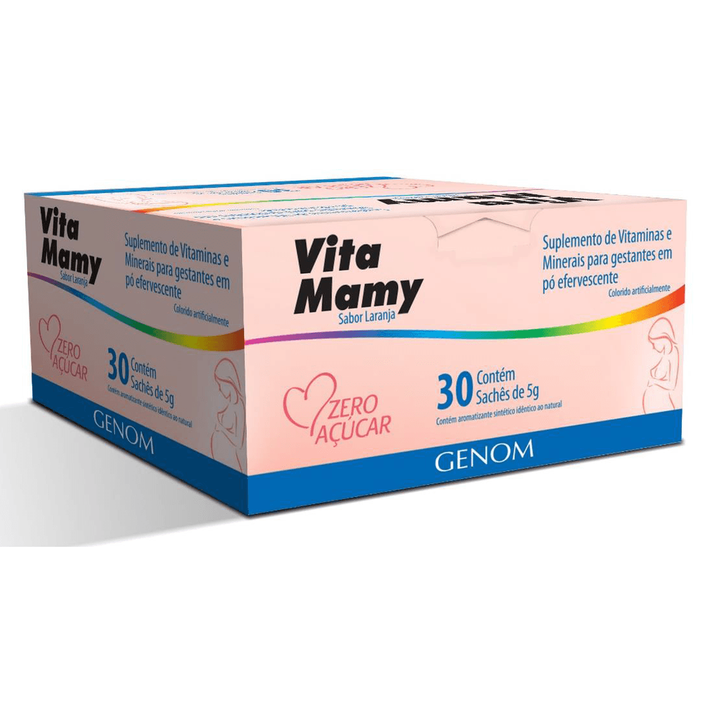 Suplemento Vitamínico Vita Mamy União Química 30 Sachês de 5g ...