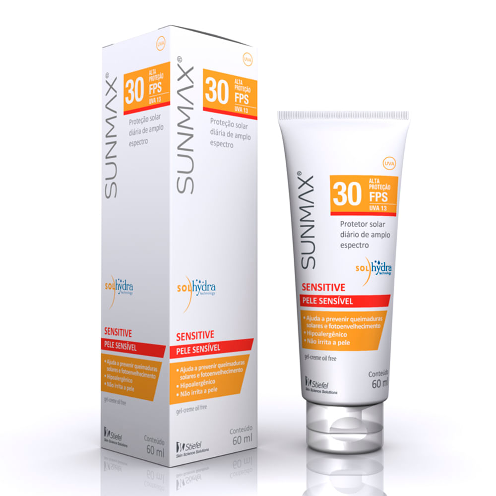 Protetor Solar Sunmax Sensitive Fps 30 Stiefel 60g - Drogaria Sao Paulo