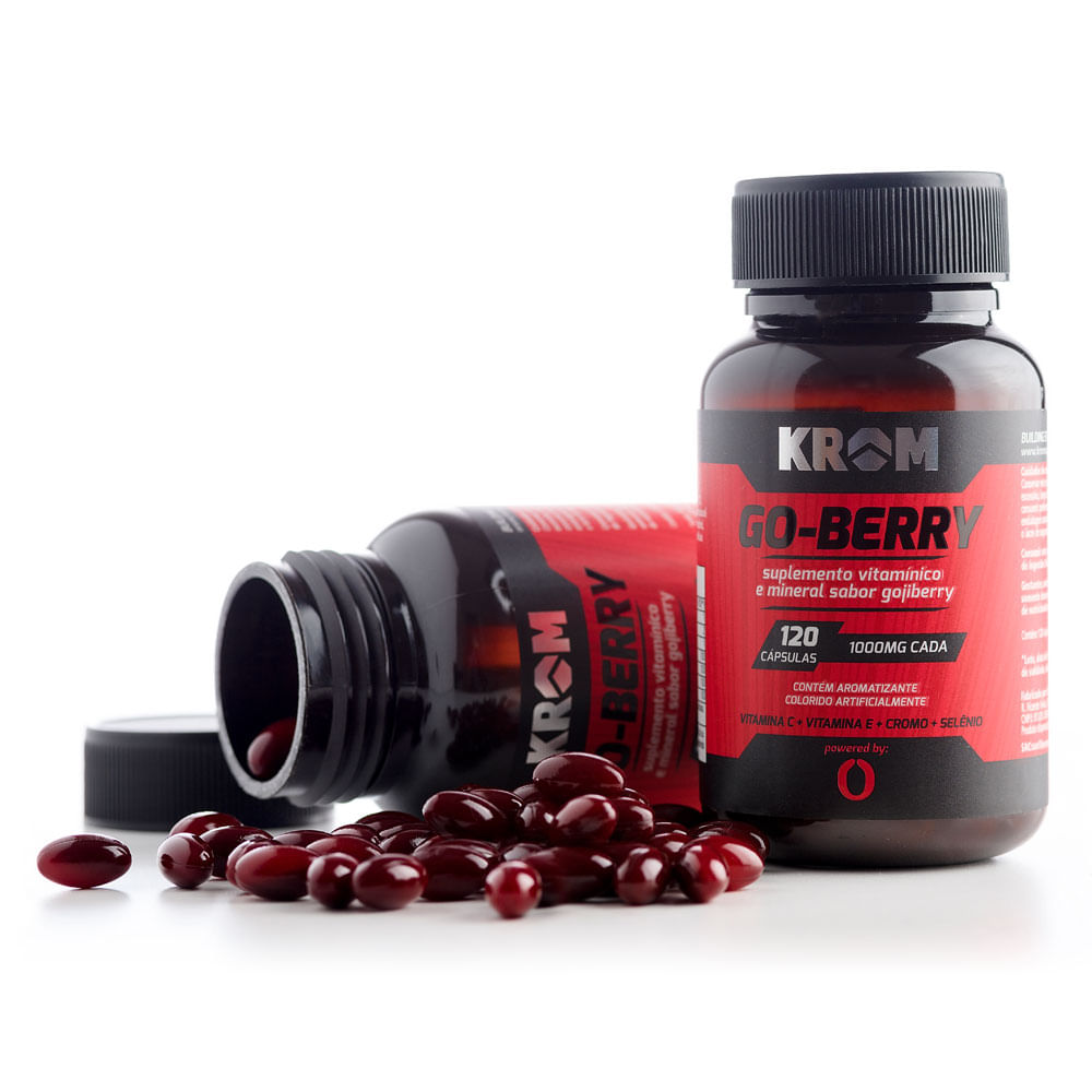 Suplemento Go-Berry Krom 120 Cápsulas - Drogaria Sao Paulo