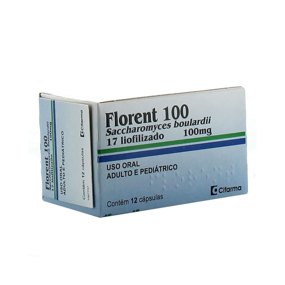 Florent 100mg GRB 12 Comprimidos - Drogaria Sao Paulo