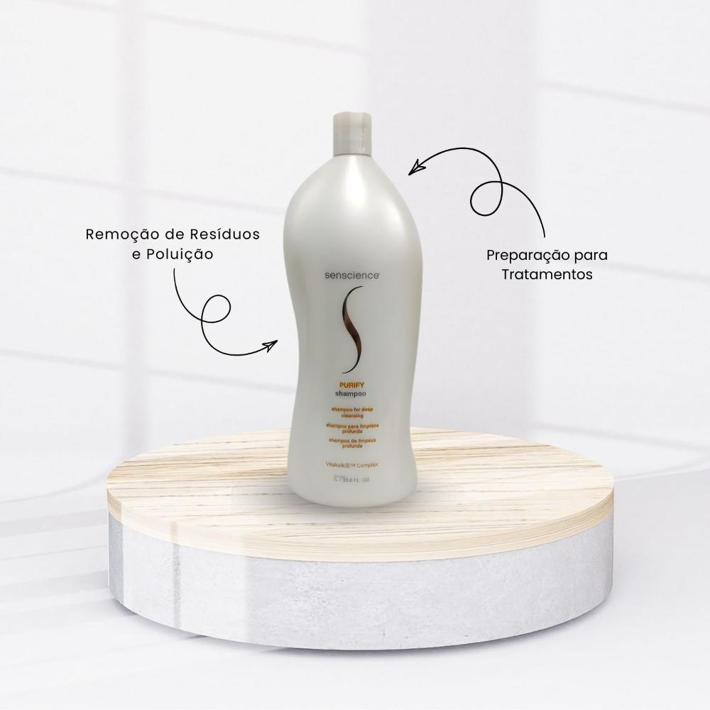Shampoo Antirresíduo Senscience Purify Limpeza Profunda 1L - Drogaria ...