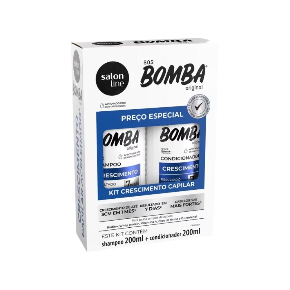Kit Salon Line SOS Bomba Original Shampoo e Condicionador - Drogaria ...