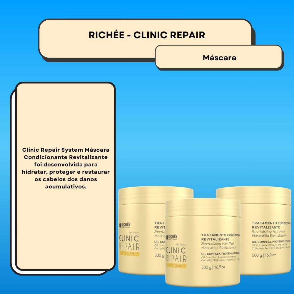 Kit Richée Clinic Repair System 3 Máscara 500 g - Drogaria Sao Paulo