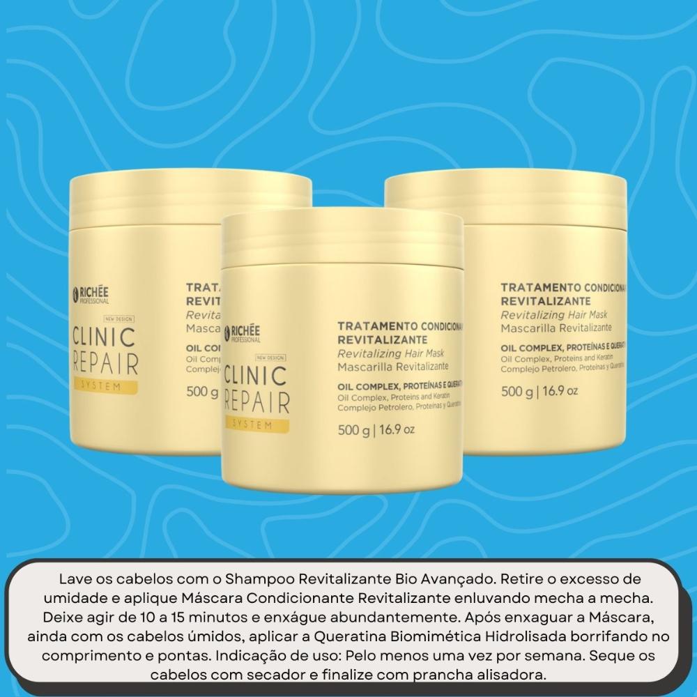 Kit Richée Clinic Repair System 3 Máscara 500 g - Drogaria Sao Paulo