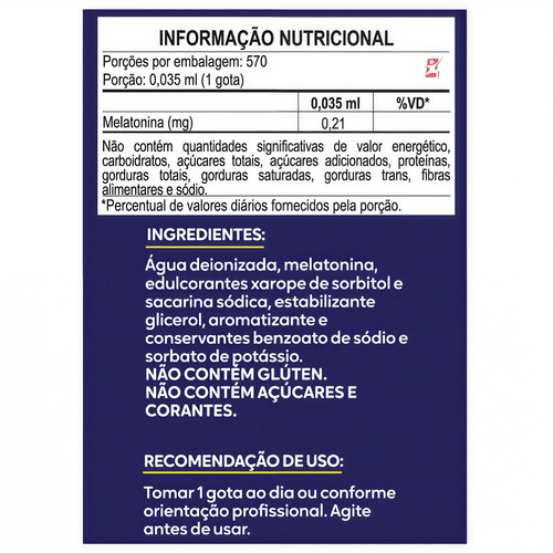 MELATONINA CONCENTRADA DOSE MÁXIMA EM GOTAS SABOR MARACUJÁ 570 DOSES ...