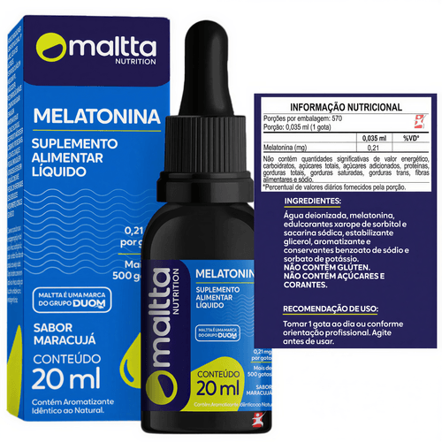 MELATONINA CONCENTRADA DOSE MÁXIMA EM GOTAS SABOR MARACUJÁ 570 DOSES ...