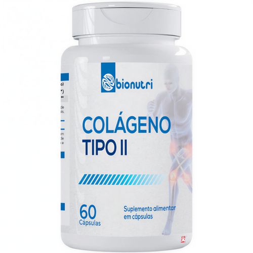 COLAGENO TIPO II 40MG 1 AO DIA 60 CÁPSULAS ALTO RENDIMENTO - BIONUTRI ...