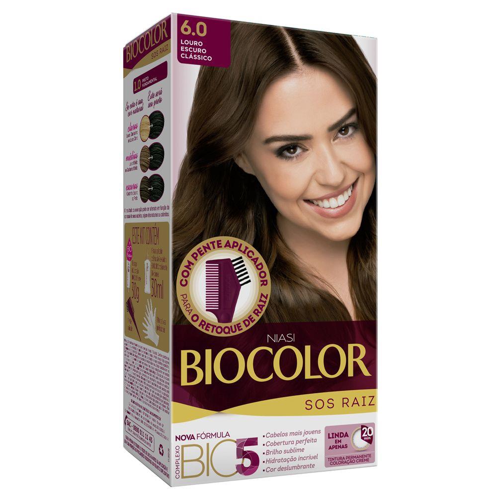 Kit Tintura Biocolor Louro Escuro 6.0 - Drogaria Sao Paulo