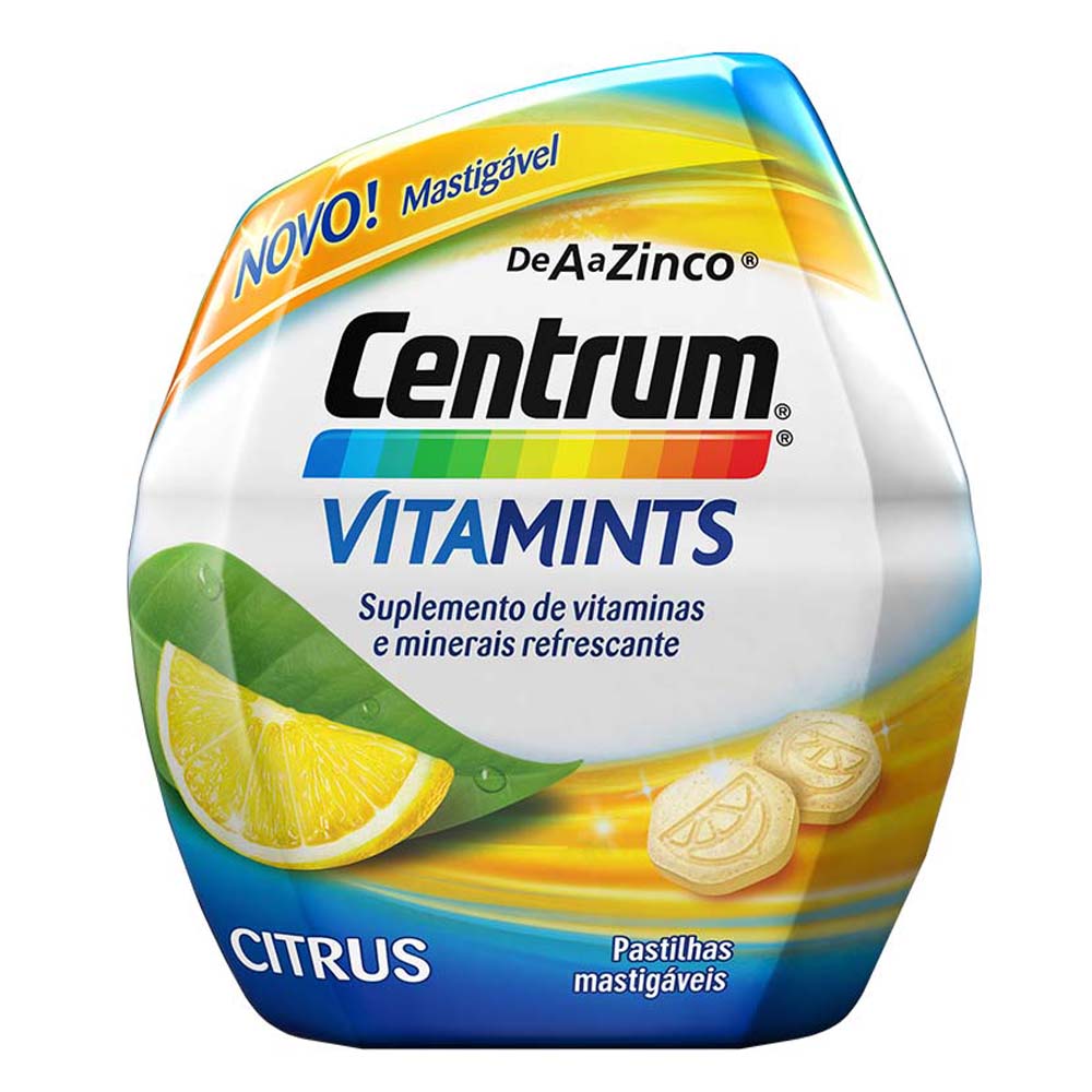 Suplemento Vitamínico Centrum Vitamints Citrus 30 Pastilhas Mastigáveis ...